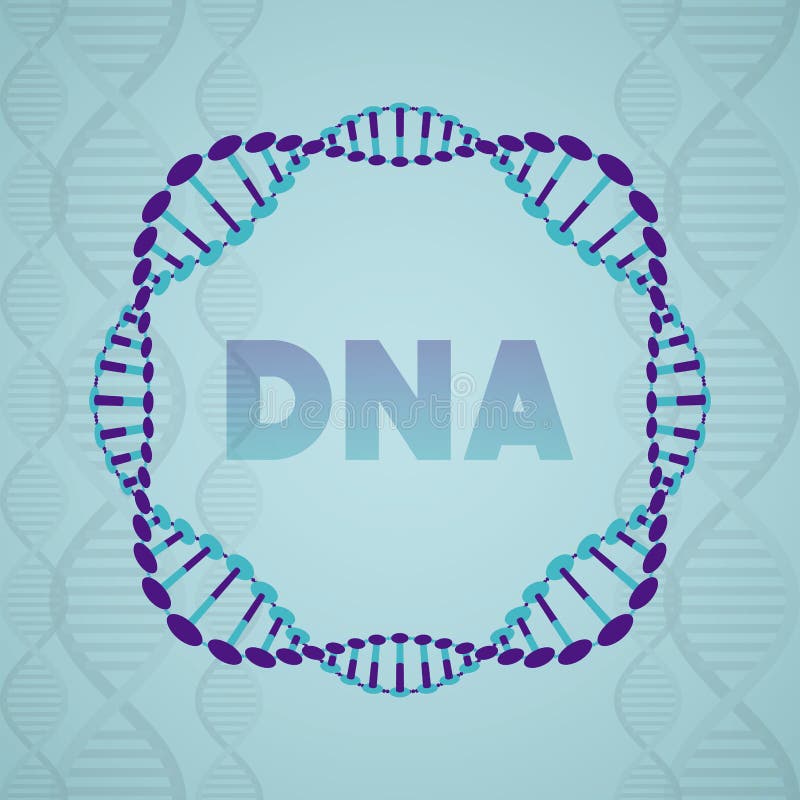 Dna Molecule Circular Structure Stock Vector - Illustration of icon ...