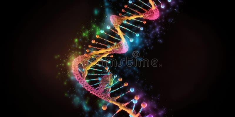 Molecule of DNA, Double Helix Stock Illustration - Illustration of ...