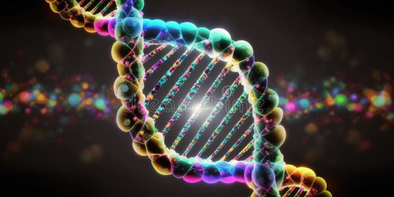 Molecule of DNA, Double Helix Stock Illustration - Illustration of ...