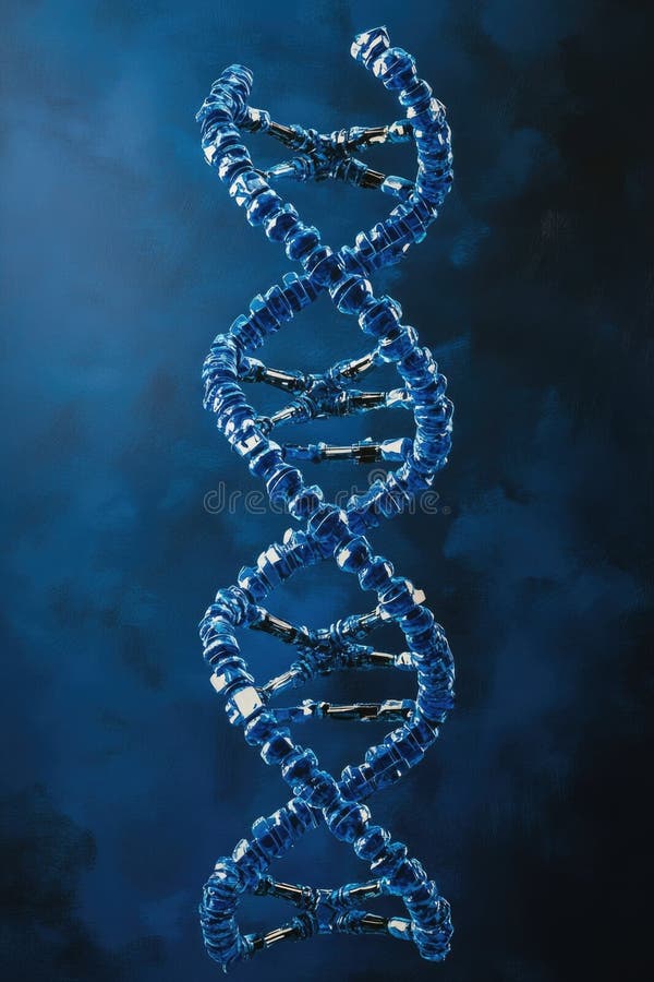 DNA Molecule with Double Helix Structure Stock Image - Image of medical ...