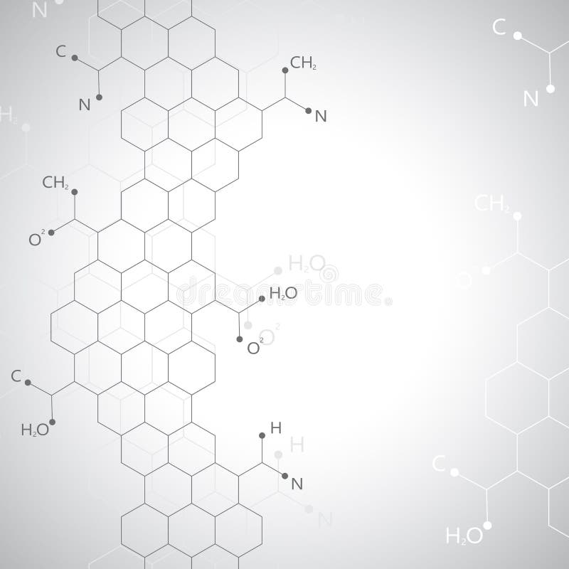 Dna Molecule on Gray Background Stock Vector - Illustration of graphic ...