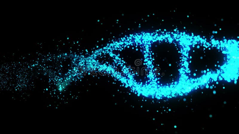 DNA Code. Abstract 3d Polygonal Wireframe DNA. Loop Animation. Stock ...