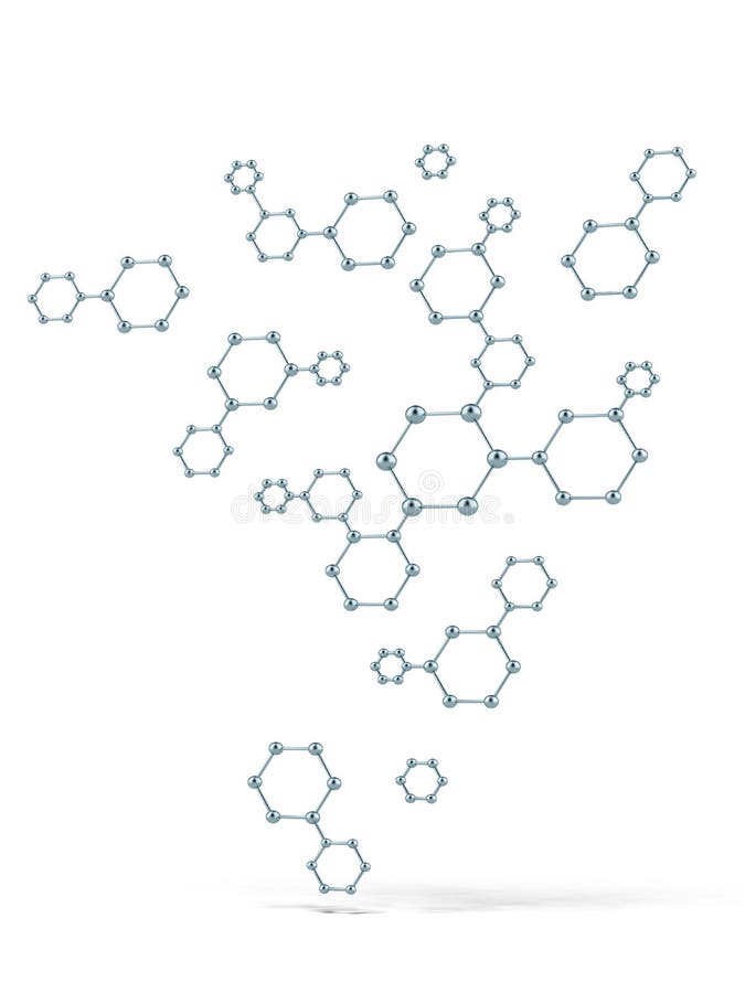 2d Molecule - Vector stock vector. Illustration of molecule - 6033201