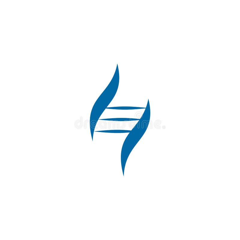 DNA Molecule Logo Design Vector Template Stock Vector - Illustration of ...