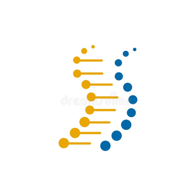 DNA Molecule Logo Design Vector Template Stock Vector - Illustration of ...