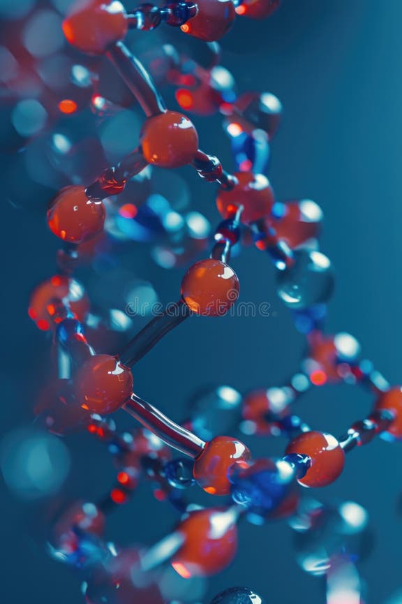DNA Molecule stock image. Image of structure, blue, microscopic - 366059395