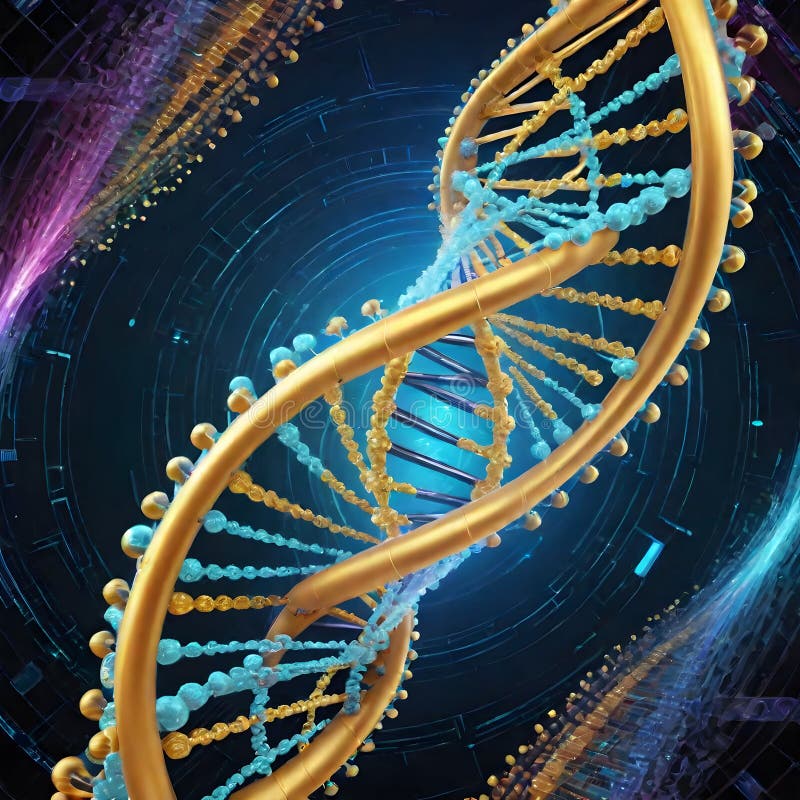Dna Molecule Model Dna Strand Close Up Generative Ai Stock Illustration Illustration Of Life