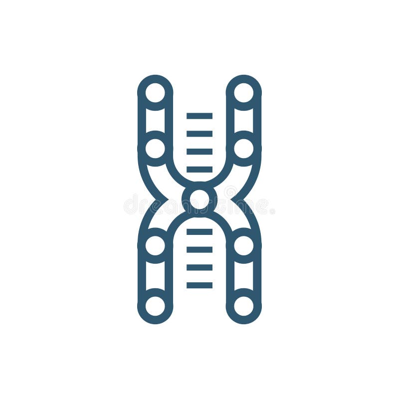 Dna Molecule Research Line Style Icon Stock Vector - Illustration of ...