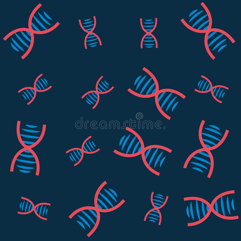 Dna Molecule Scientific Medical Pattern Stock Illustration ...