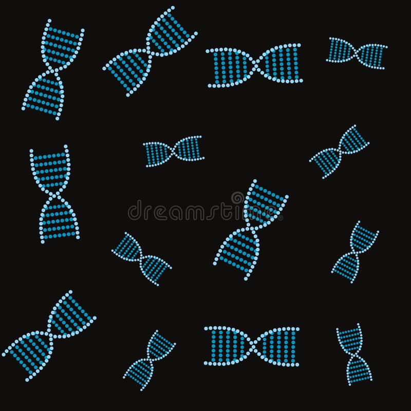 Dna Molecule Scientific Medical Pattern Stock Illustration ...