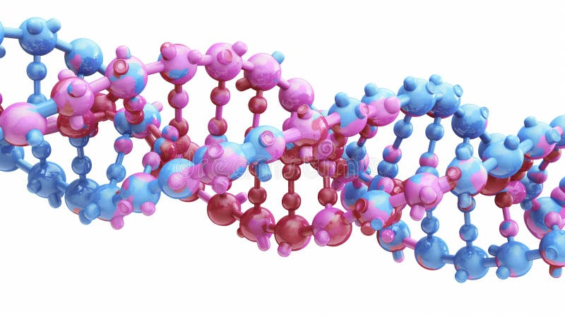 DNA Molecule, Showcasing the Double Helix Structure and the Information ...