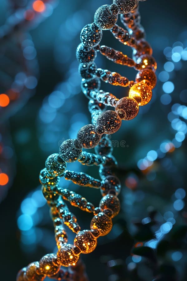 DNA molecule structure stock illustration. Illustration of ...