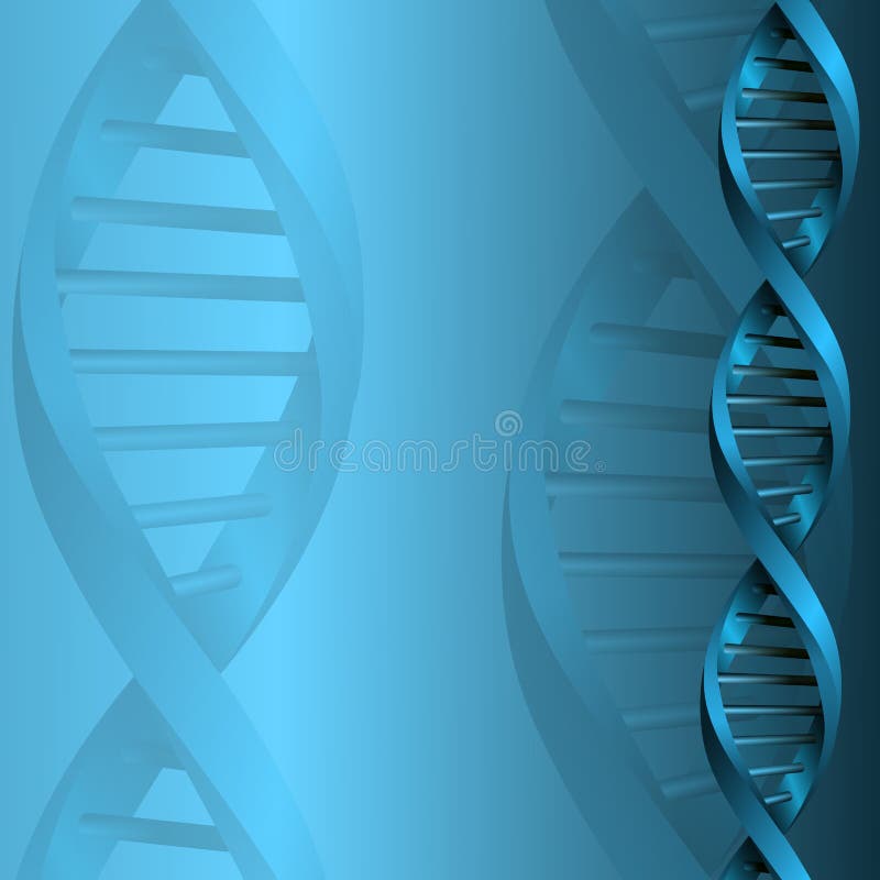 DNA Molecule Structure Background Stock Illustration - Illustration of ...