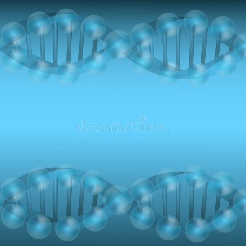 DNA Molecule Structure Background Stock Illustration - Illustration of ...