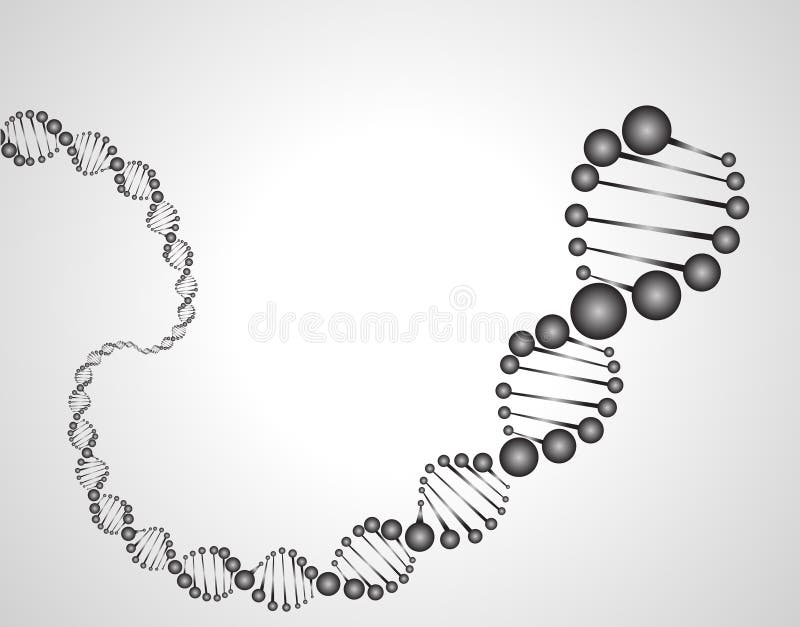 DNA Molecule Structure Background Stock Illustration - Illustration of ...