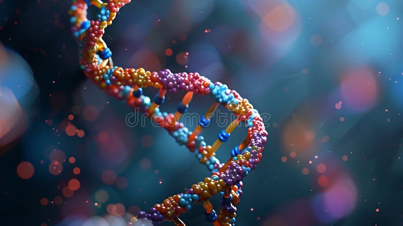 DNA Molecule Structure. Human Genome Helix, Medical, Genetic and ...