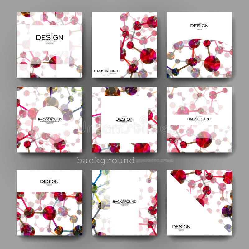 DNA Molecule Vector Brochure Template. Flyer Layout Stock Vector ...