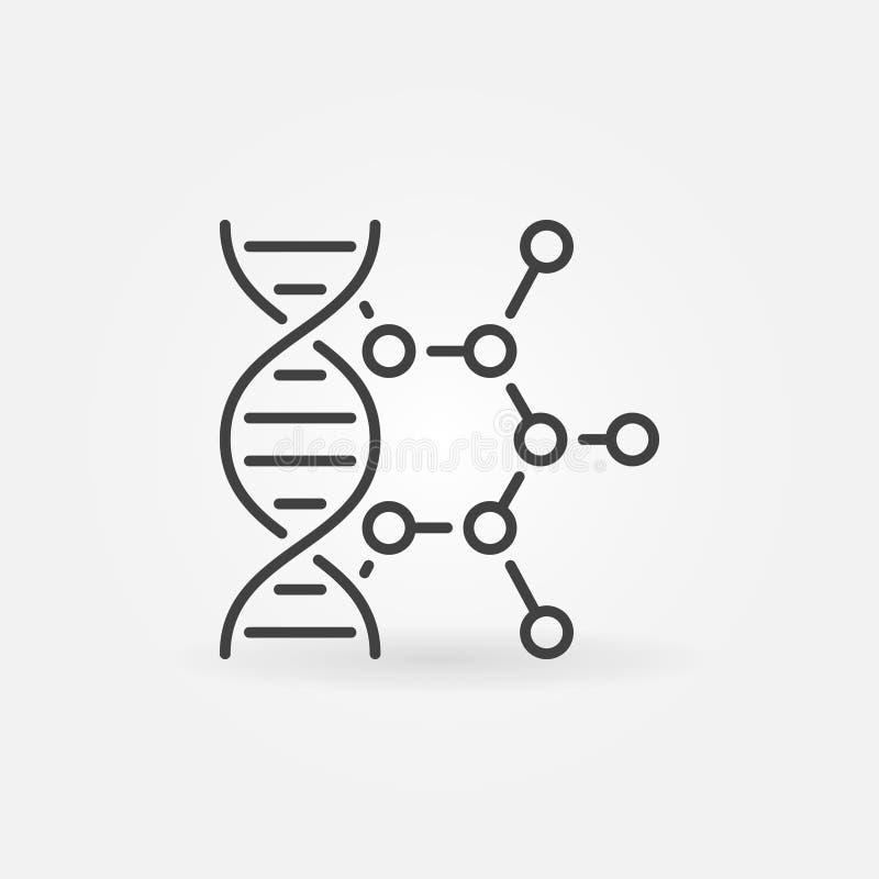 DNA icon genetic symbol stock vector. Illustration of healthy - 189115288