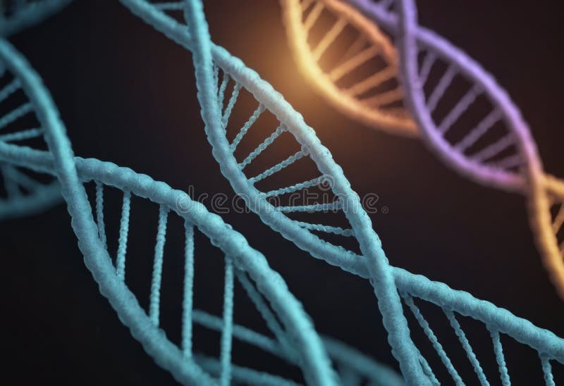 DNA Molecules on the Beautiful Backdrop Stock Photo - Image of genome ...