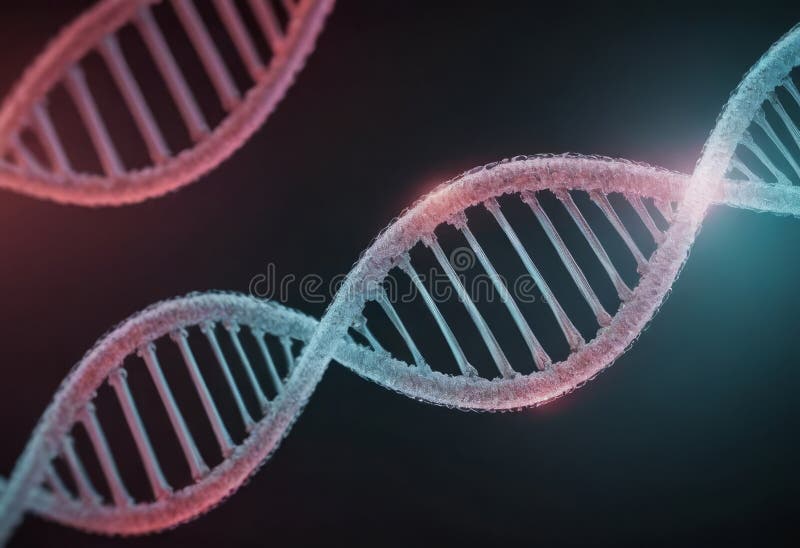 DNA Molecules on the Beautiful Backdrop Stock Image - Image of helix ...
