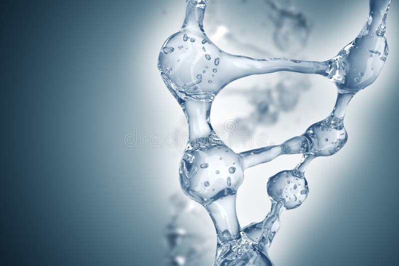 DNA Molecules on the Beautiful Backdrop Stock Illustration ...
