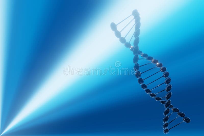 DNA Molecules on the Beautiful Backdrop Stock Illustration ...