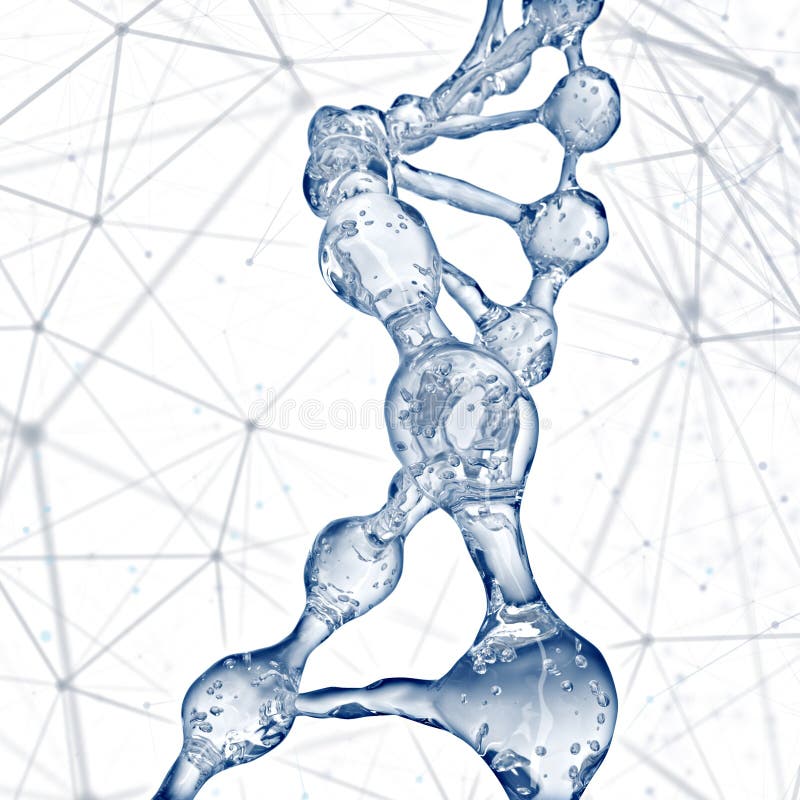 DNA Molecules Design Illustration. Stock Illustration - Illustration of ...
