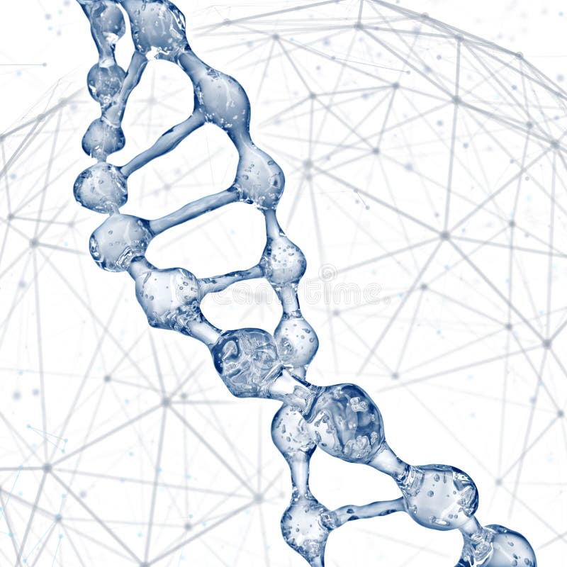 DNA Molecules Design Illustration. Stock Illustration - Illustration of ...
