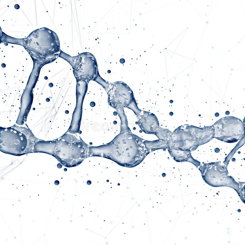 DNA Molecules Design Illustration. Stock Illustration - Illustration of ...