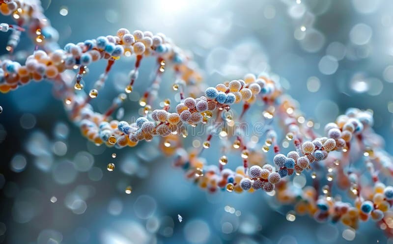 DNA Molecules are Illustrated in Double Helix Stock Image - Image of ...