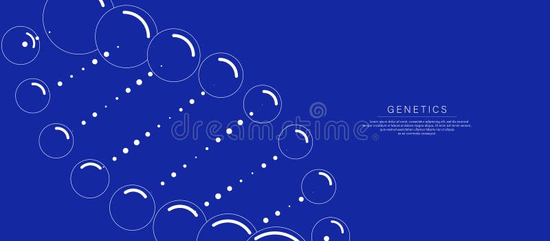 DNA Molecules. Simple Dna Structure Form Flat Design Stock Vector ...