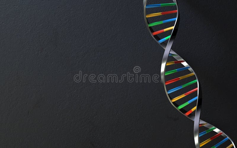 DNA Molecules, Structure of the Genetic Code, 3d Rendering,conceptual ...