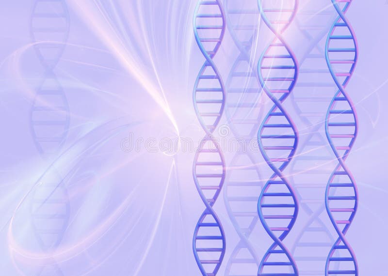 DNA Molecules Structure on Light Background. Science and Technology ...