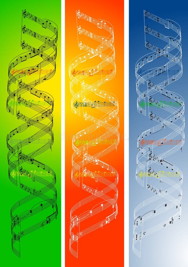 DNA Music stock vector. Illustration of composer, curve - 5175492