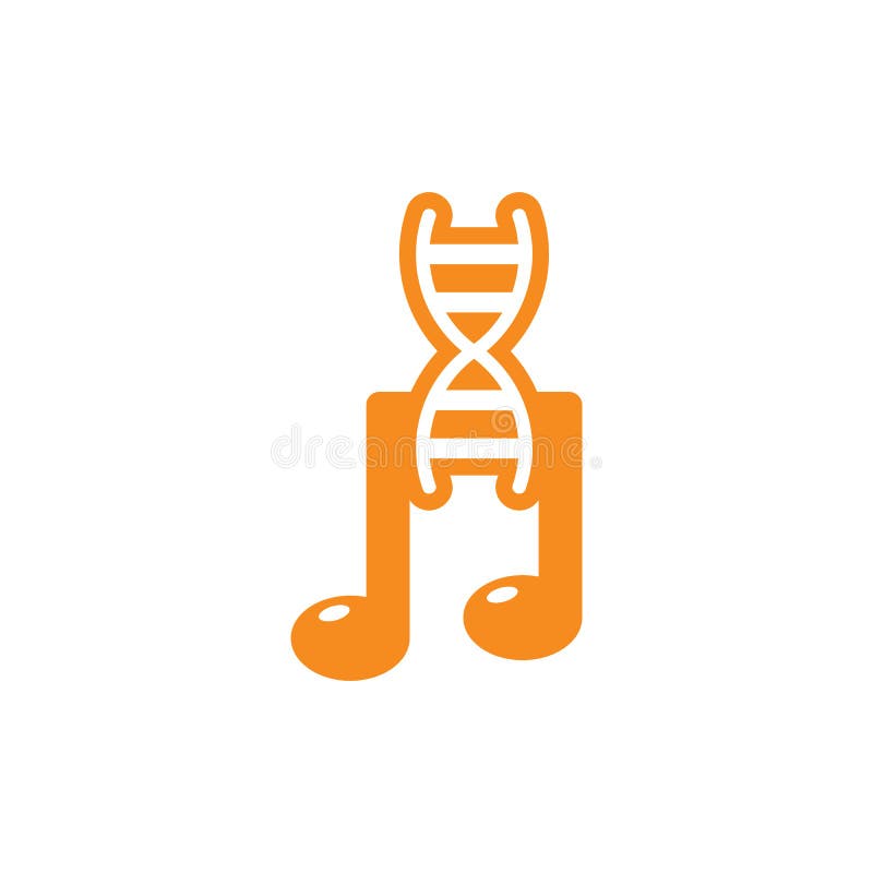 Dna Music Logo Icon Design stock vector. Illustration of entertainment ...