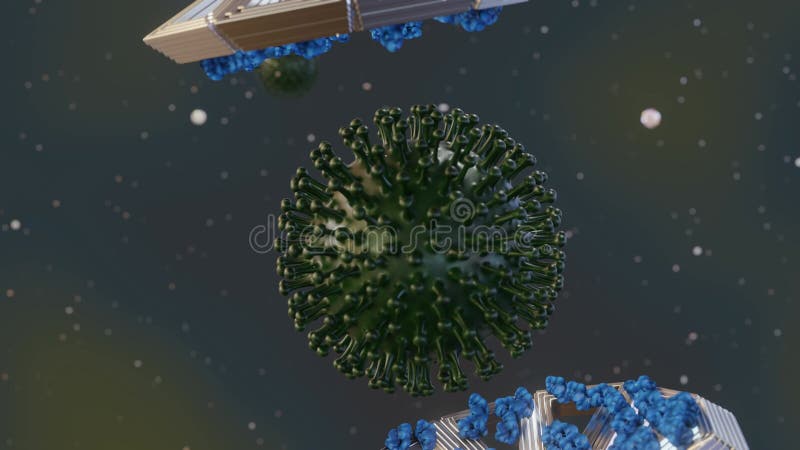 DNA Origami Technology or Molecular Virus Trap Stock Footage - Video of ...