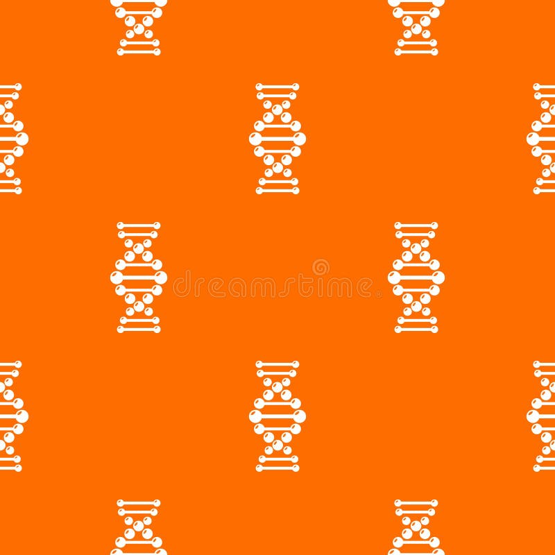 Dna pattern vector orange stock vector. Illustration of genetic - 148515988