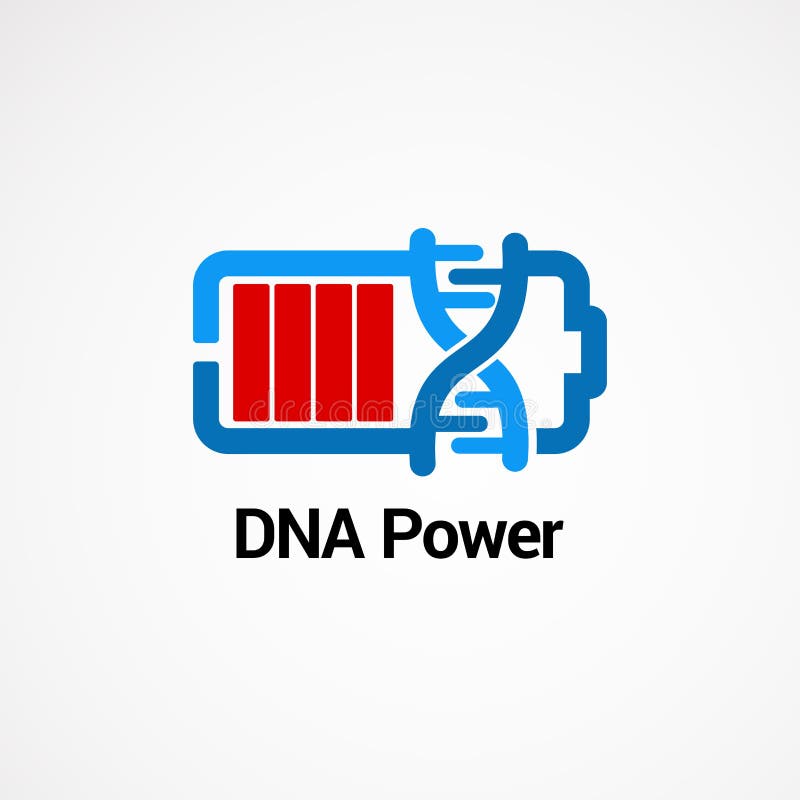 DNA Power Logo Vector Concept, Icon, Element, and Template for Company ...