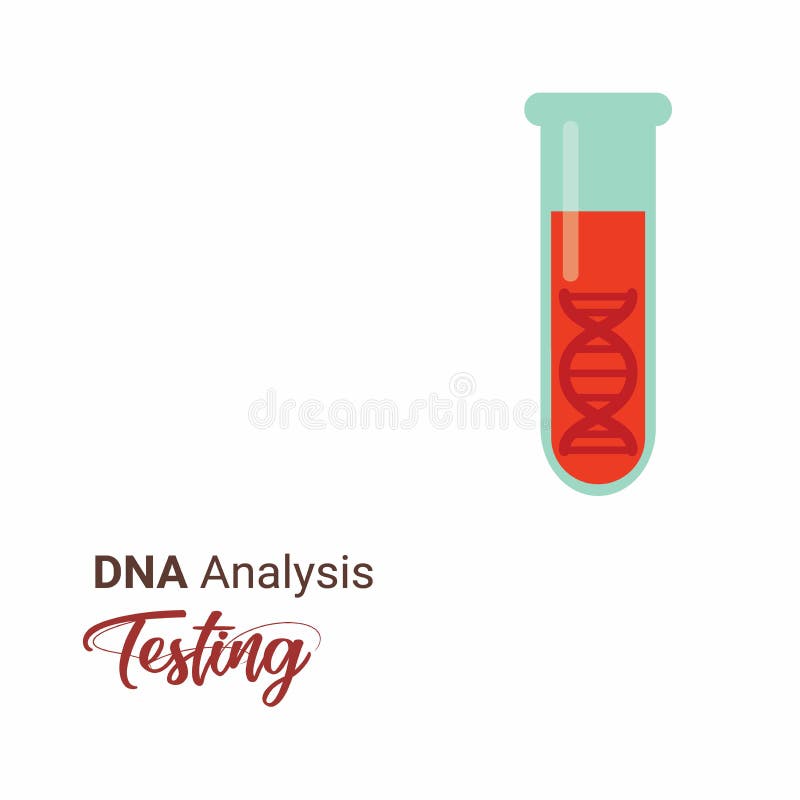 DNA Profiling. Test Tubes with DNA Vector. Isolated DNA Vector ...