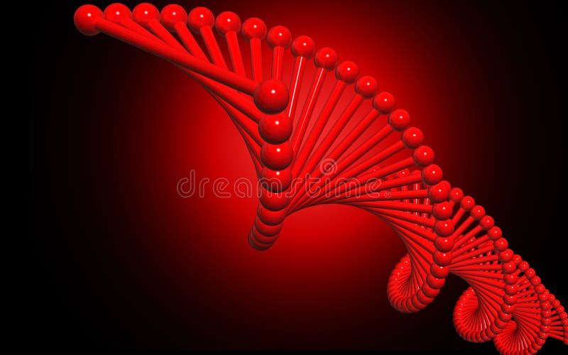DNA red stock illustration. Illustration of research - 13498464