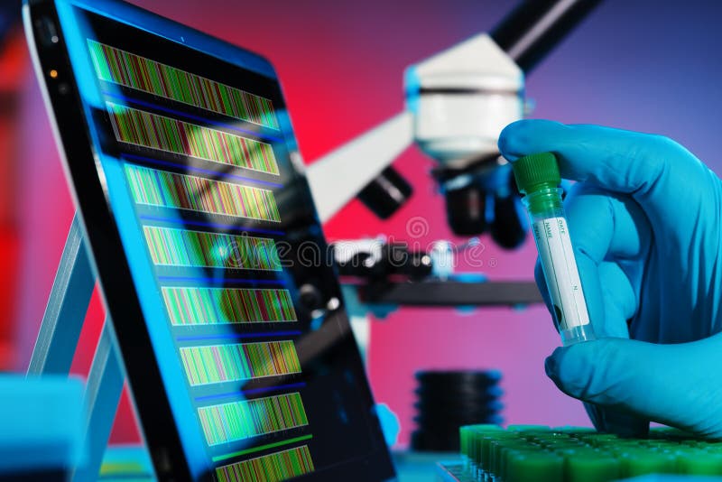 Analyse Von DNA-Sequenzen In Der Genetisches Labormedizinischen ...