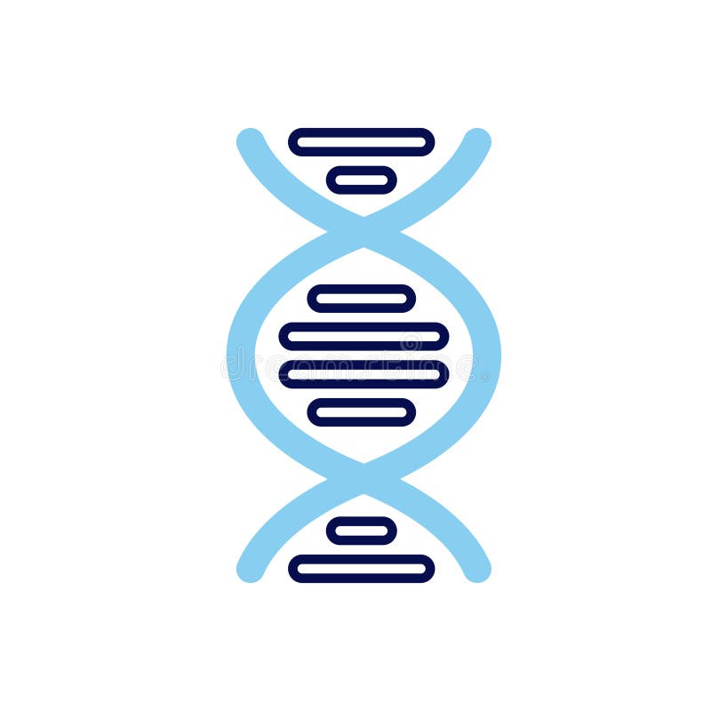 DNA related vector icon. stock illustration. Illustration of vector ...