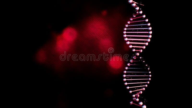 DNA Replica on a Dark Red Textured Background. Stock Illustration ...