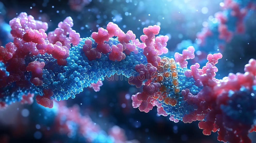 Dna Replication Machinery with Helicase, Primase, and Polymerase at the ...