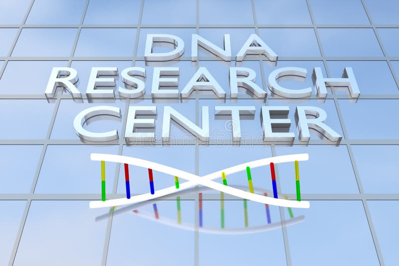DNA RESEARCH CENTER Concept Stock Illustration - Illustration of ...