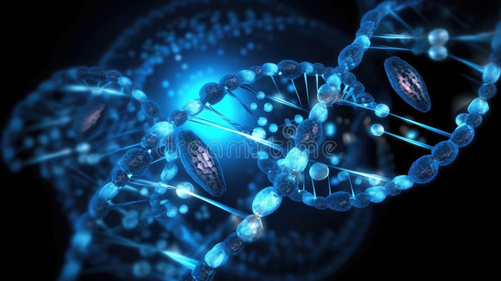 DNA Research Under the Microscope. Genetic Engineering. Laboratory Work ...