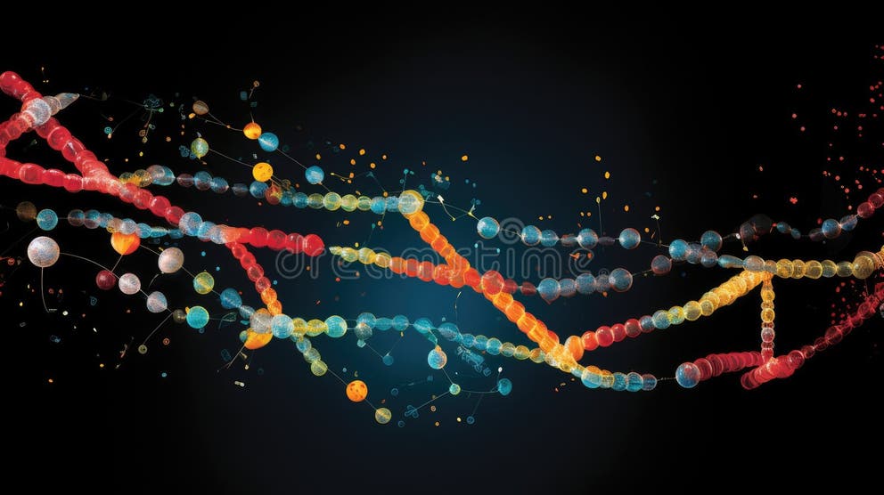 DNA Research Under the Microscope. Genetic Engineering. Laboratory Work ...