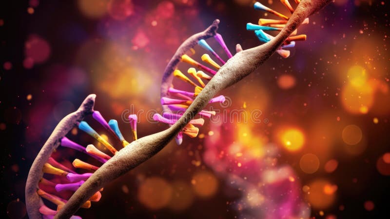 DNA Research Under the Microscope. Genetic Engineering. Laboratory Work ...