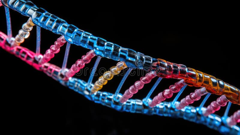 DNA Research Under the Microscope. Genetic Engineering. Laboratory Work ...