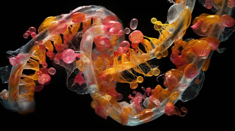 DNA Research Under the Microscope. Genetic Engineering. Laboratory Work ...